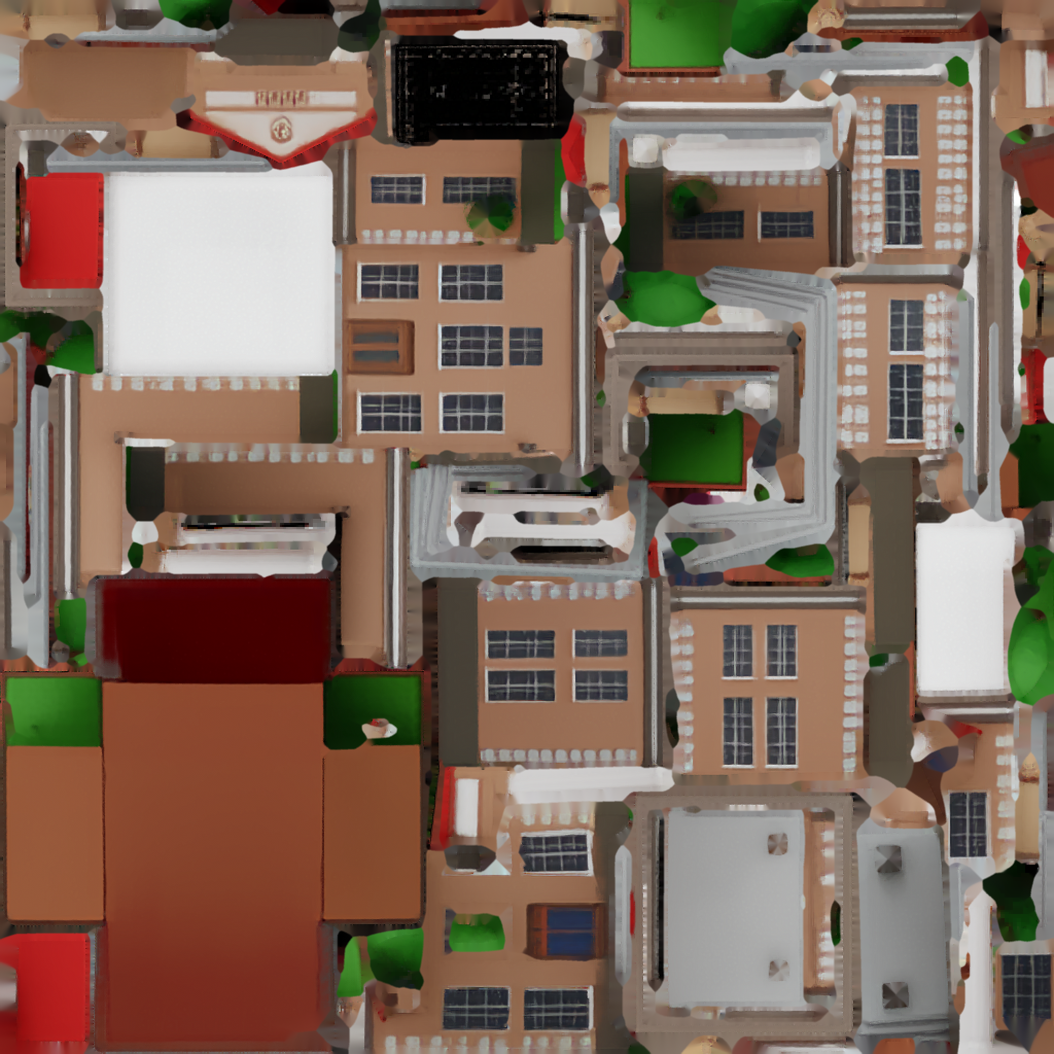 Modele 3D gratuit banque style low poly - free-3d.fr